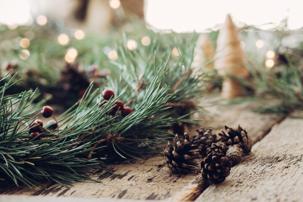 Simple Winter Garland Ideas Using Garden Clippings In Vermont