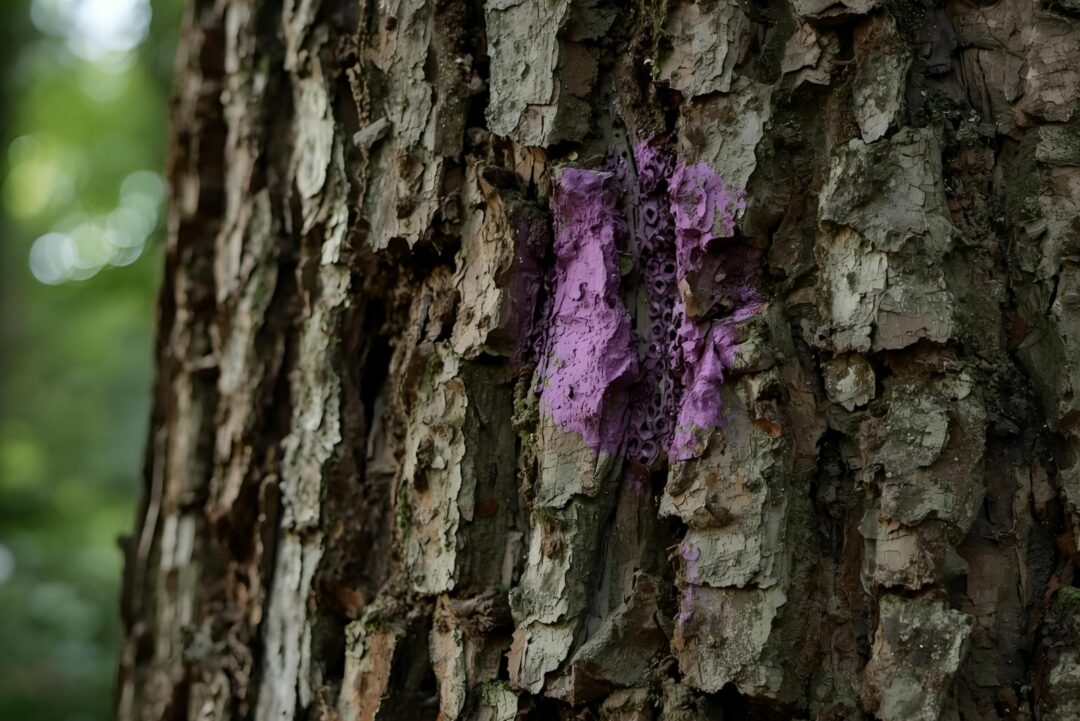 Why Some Mississippi Trees Are Painted Purple (And What It Means)