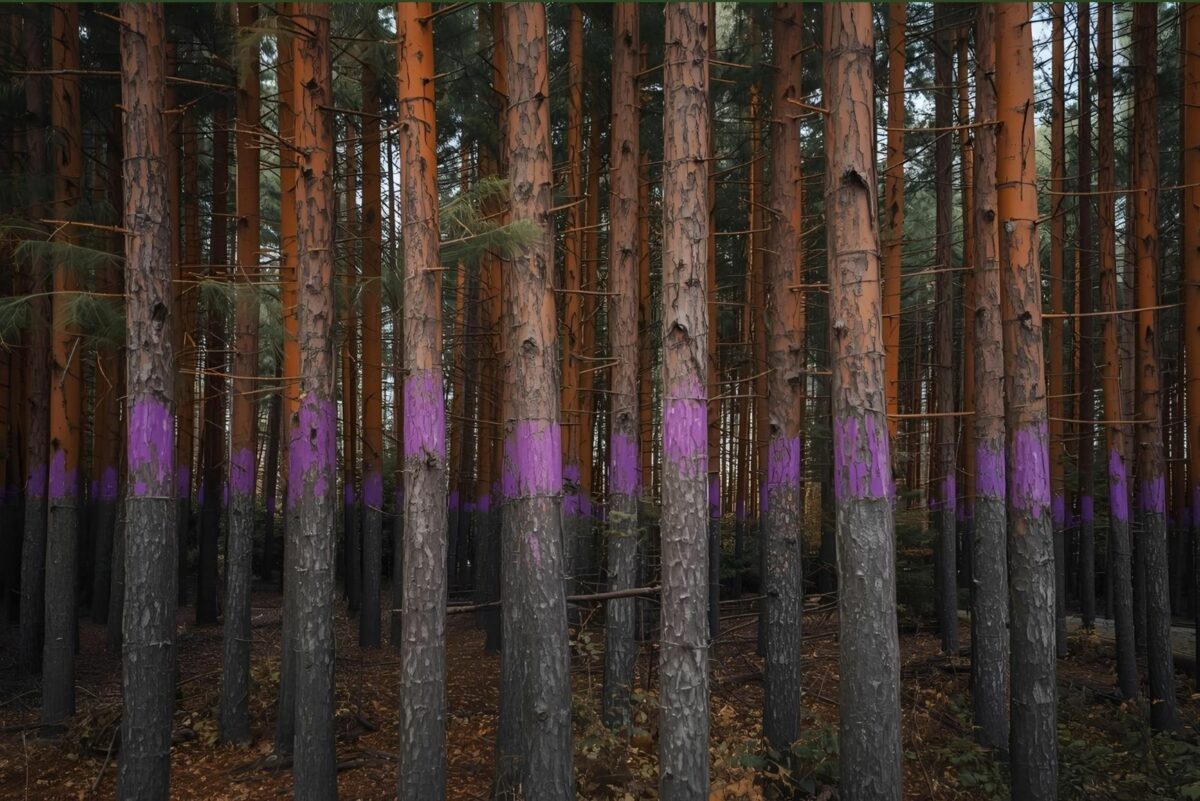 Why You're Seeing More Trees Marked With Purple Paint In California